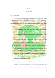 Pengaruh Tingkat Kesehatan Bank dengan metode RGEC Terhadap Pertumbuhan Laba pada Bank ...